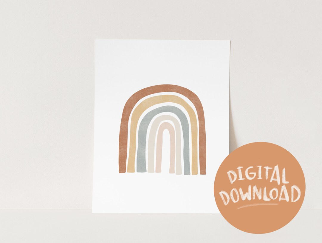 PRINTABLE | Rainbow | Digital Download, Print at Home | 8x10, 11x14 ...