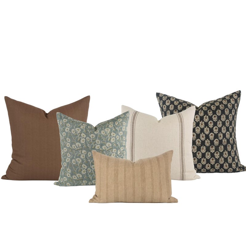 Sofa Pillow Set of 7 - Etsy