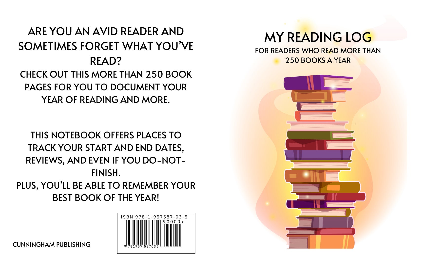 Reader Log and Review Tracker for Those Who Read 200 Books a Year 8 ...