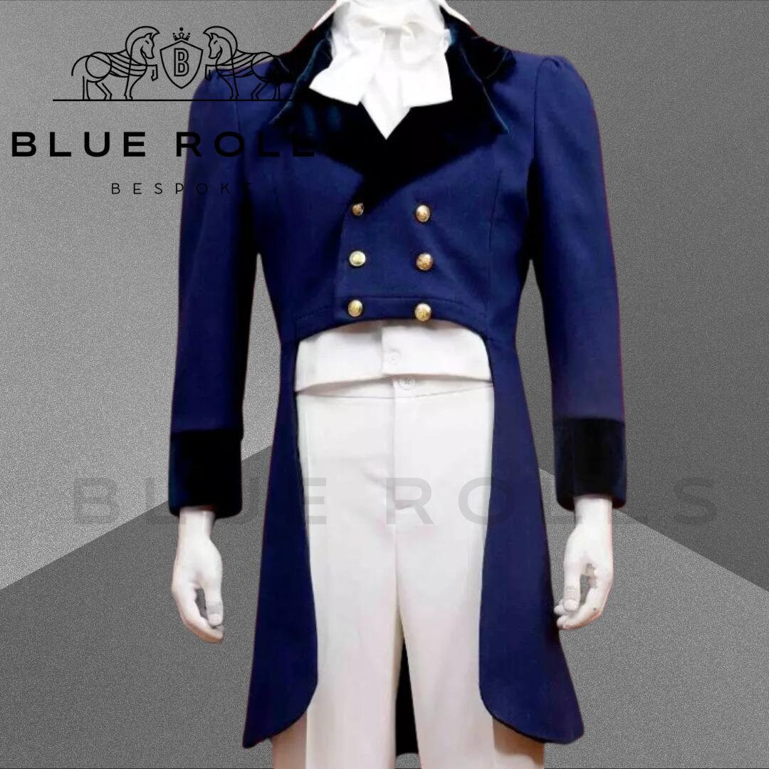 New Male Regency Men's Tailcoat & Vest | Historical Costume Attire ...