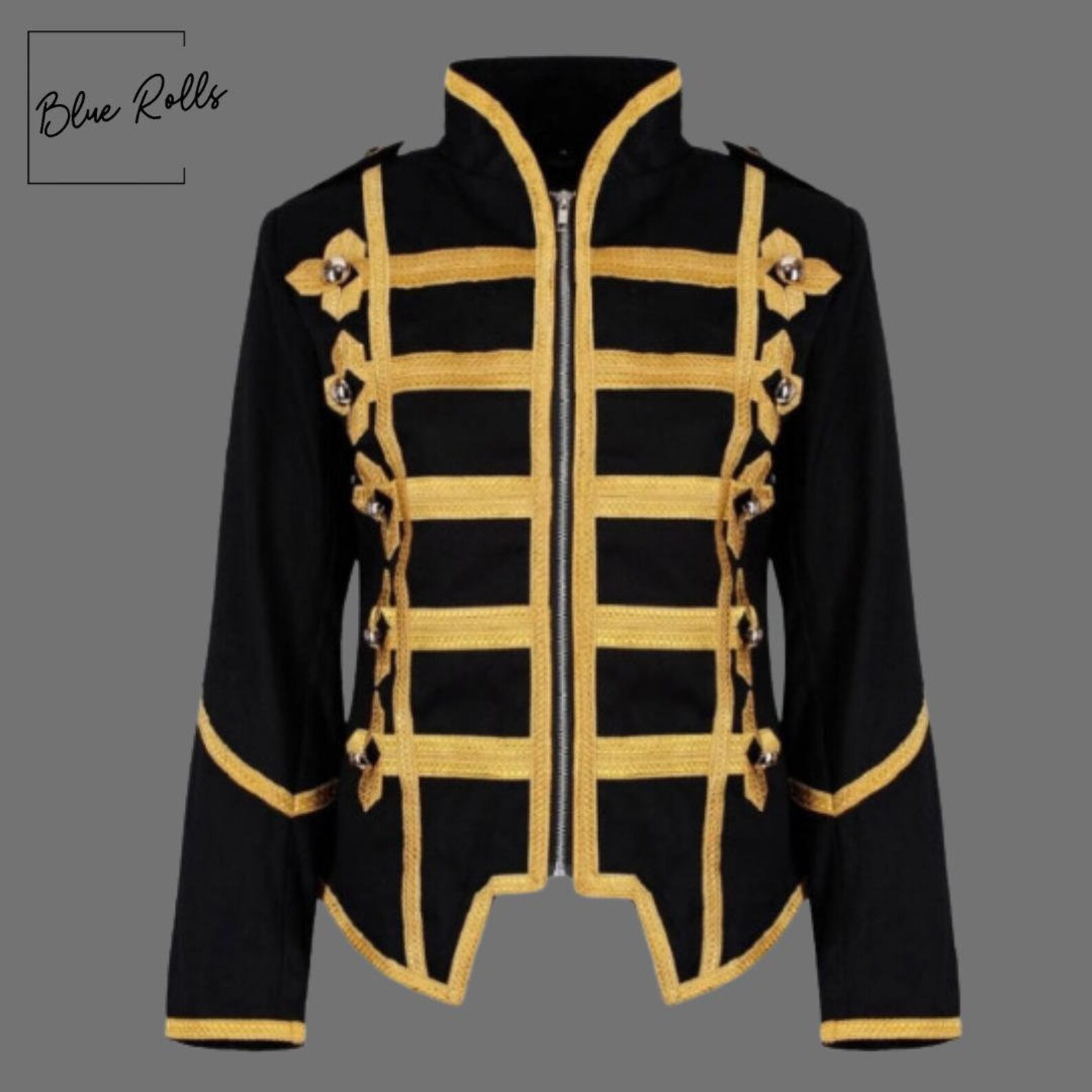 New Men's Military Drummer Marching Band MCR Parade Jacket - Napoleonic ...