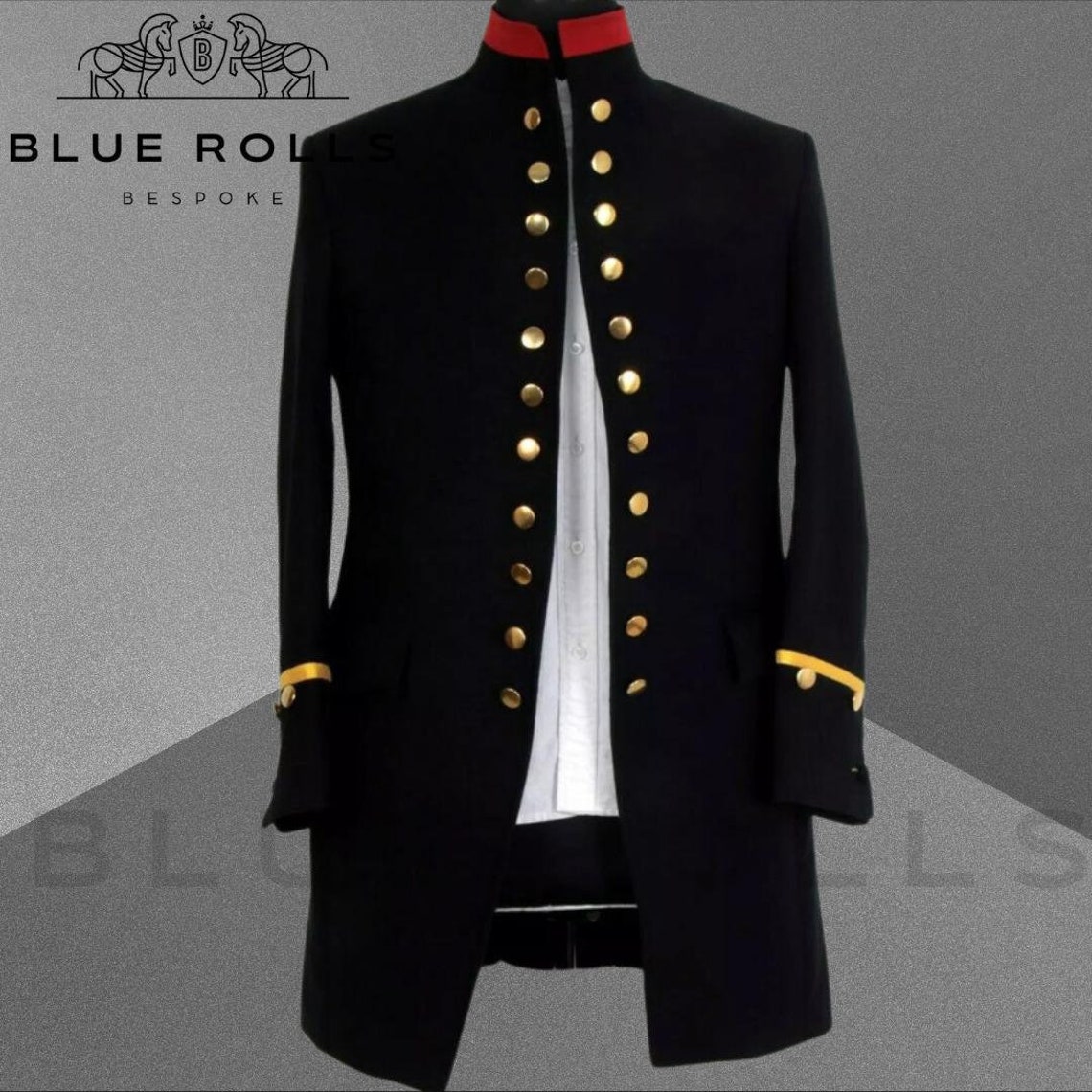 New Men's Pirate Coat - Custom Made Wool, Historical Reenactment ...