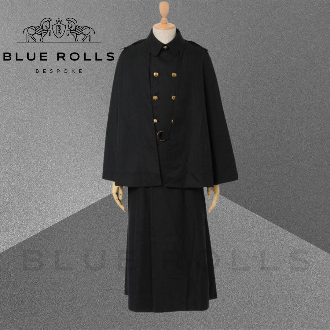 Sherlock Holmes Cosplay Coat - Cosplay Black Wool Inverness Cape - 100% ...