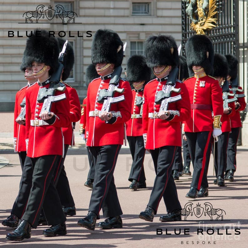 British Uniform Royal Guard Soldier Costume Mens Fancy Dress Outfit ...