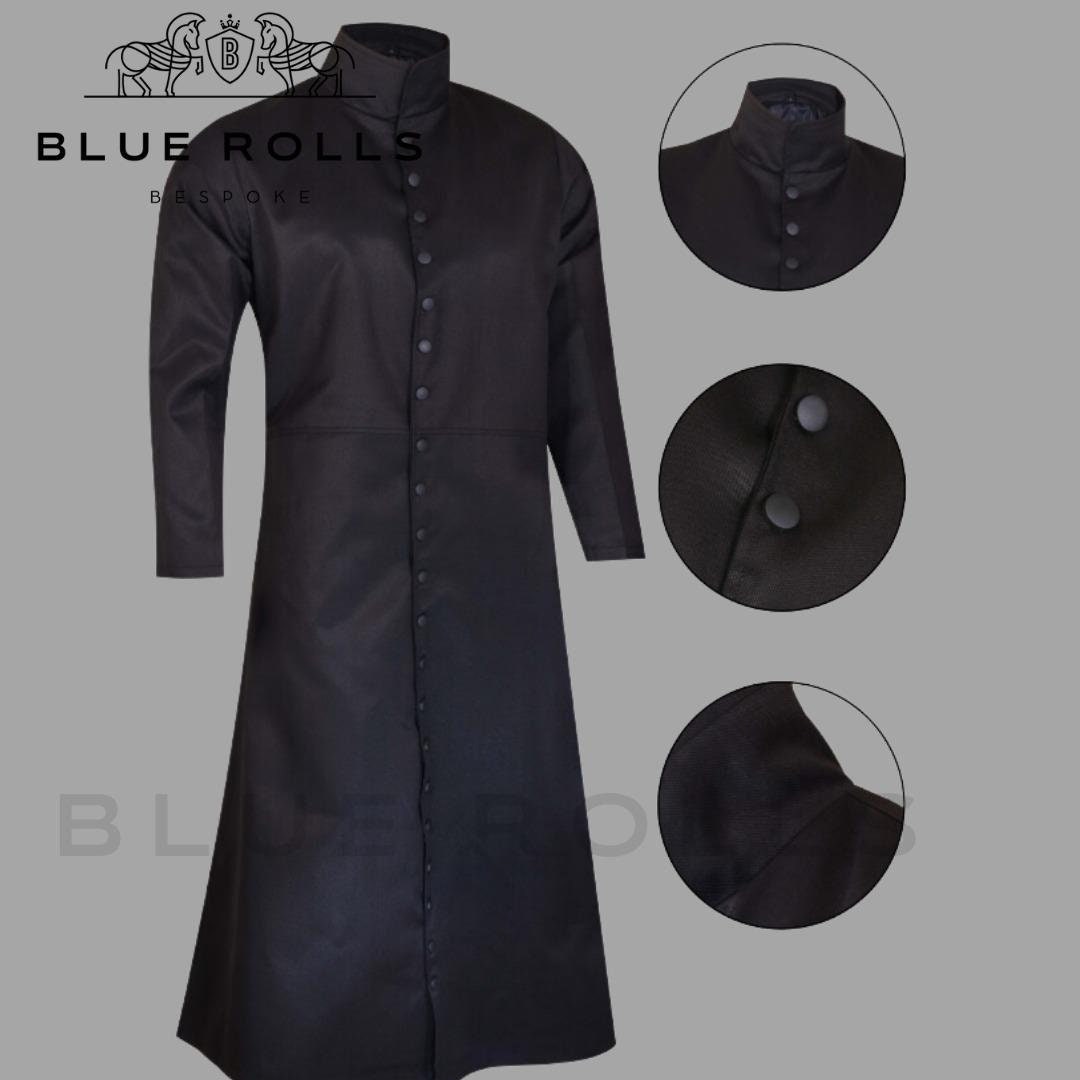 New Matrix Heavy Duty Black Gothic Trench Coat Victorian Style - Etsy