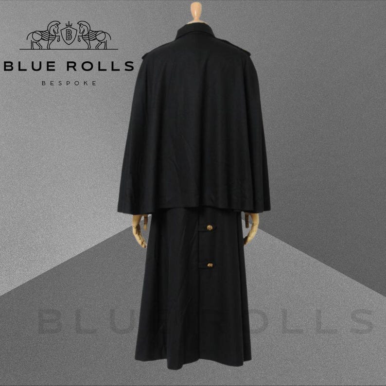 Sherlock Holmes Cosplay Coat - Cosplay Black Wool Inverness Cape - 100% ...