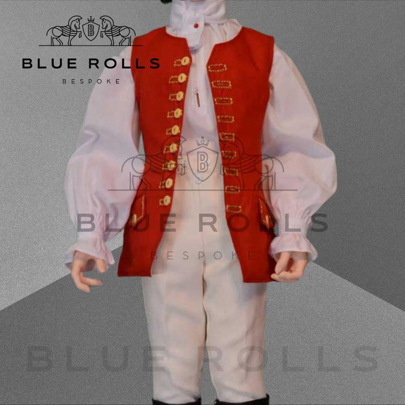 New British Army Red Golden Turn Back Blue Cuffs Wool Jacket British ...