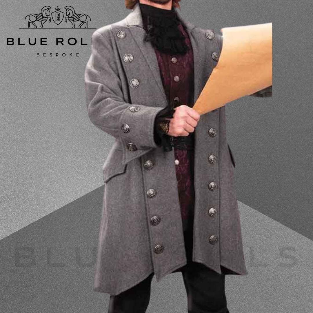 Pirates of Caribbean Pirates of Sea Coat - Colonial Military Costume ...