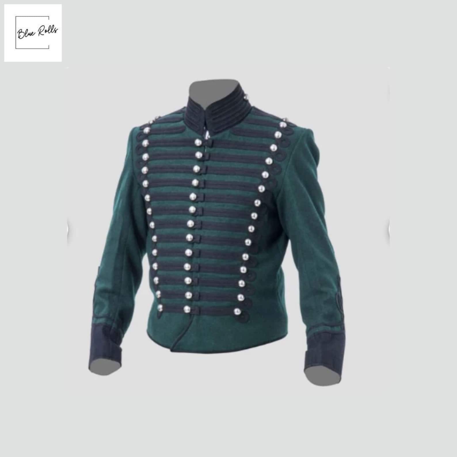 New Napoleonic 95th Rifles Jacket , Military Hussar Jacket, Regency ...