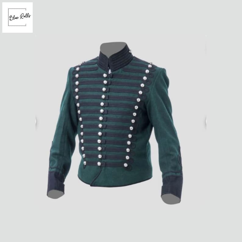 New Napoleonic 95th Rifles Jacket , Military Hussar Jacket, Regency ...