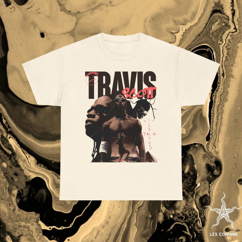 Travis Scott Bootleg Tee, Classic Graphic T-shirt, Casual Wear, Perfect ...