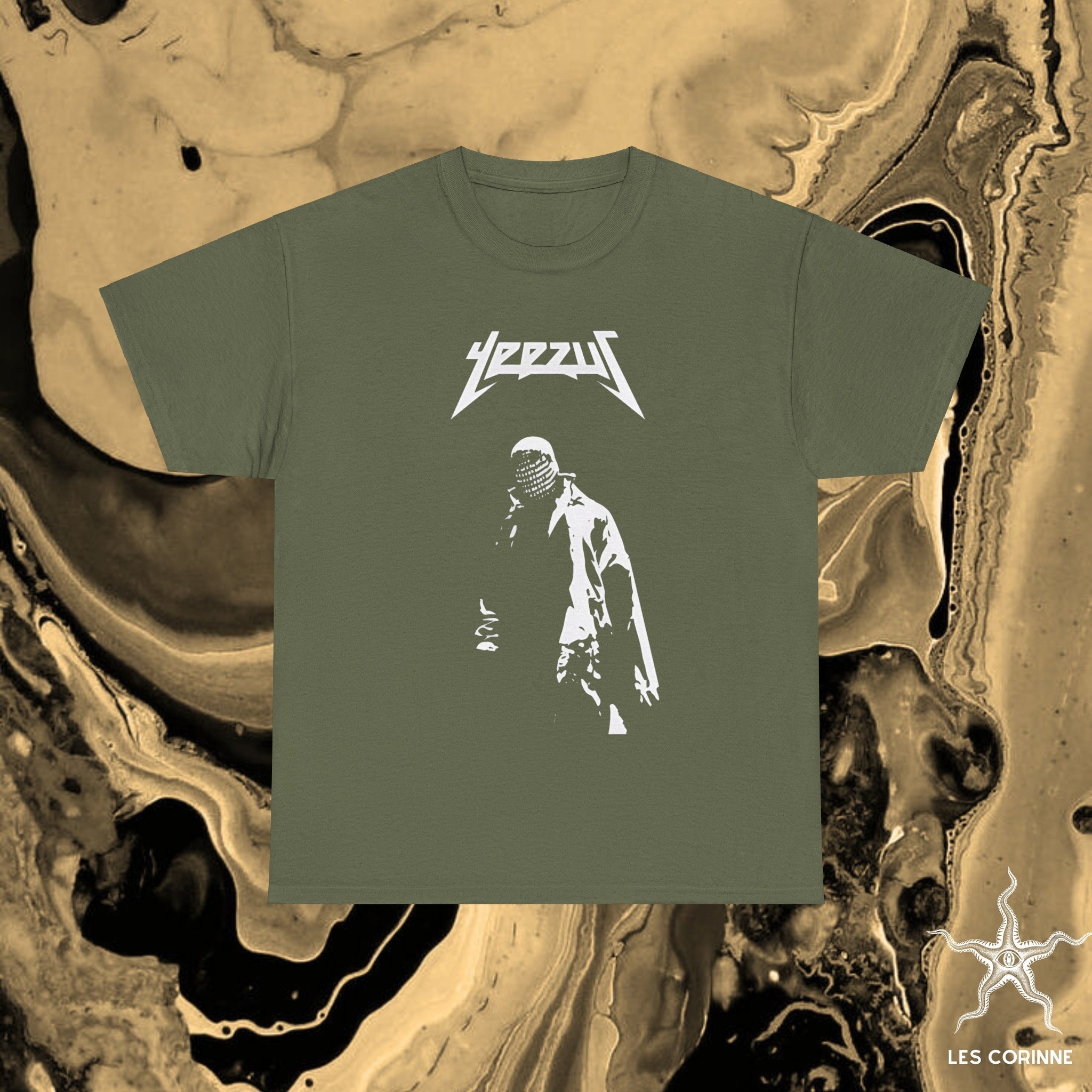 Kanye West Yeezus Tee, Vintage Style Graphic T-shirt, Hip-hop Music ...
