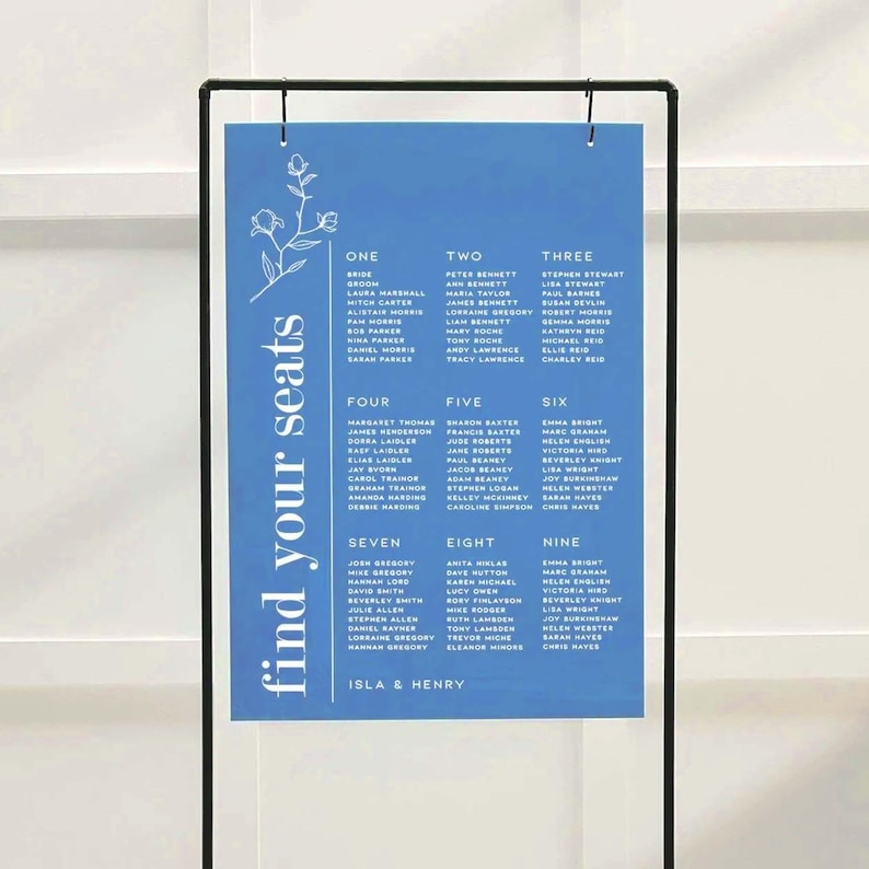 Custom Acrylic Wedding Seating Chart Sign: Find Your Seat - Etsy UK