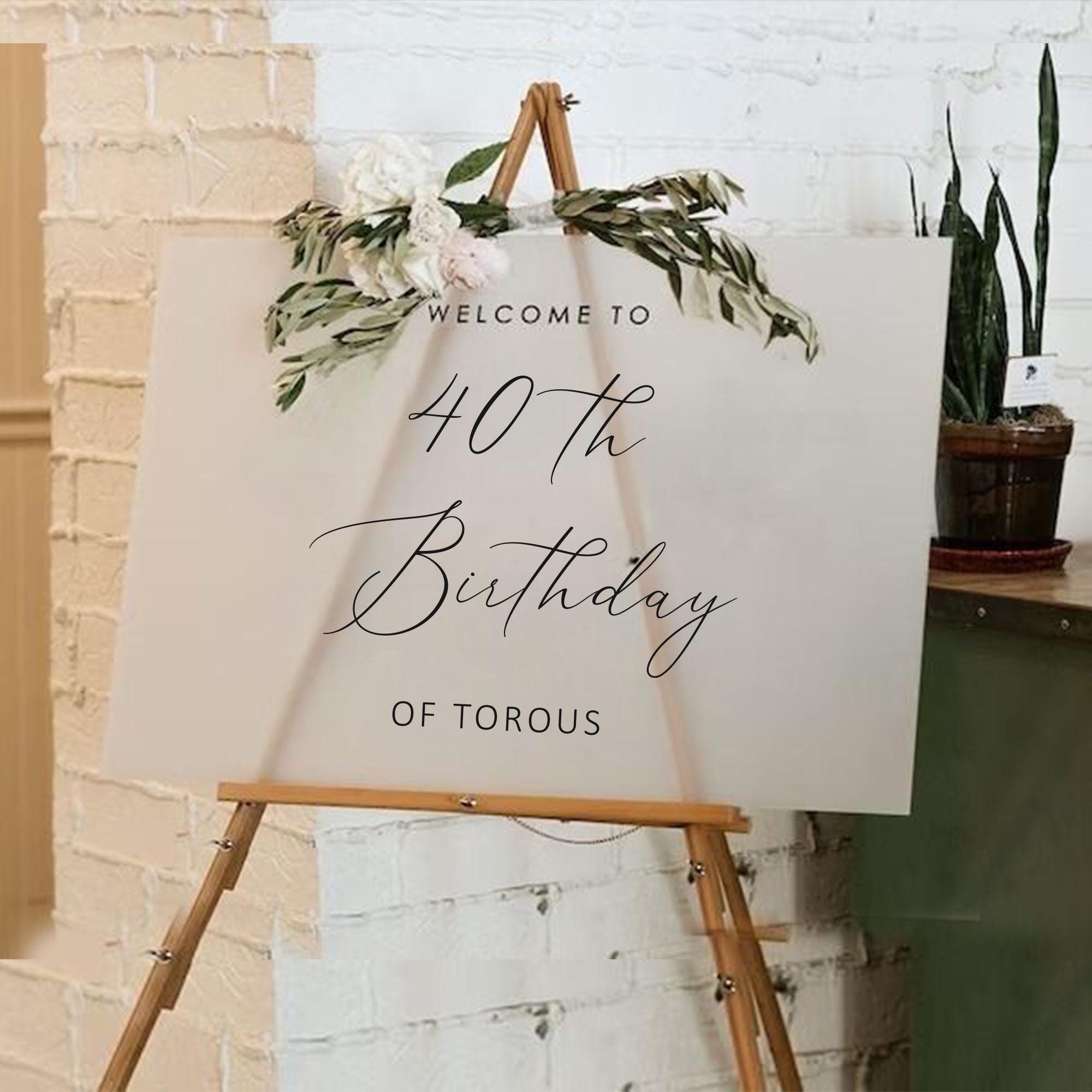 Custom Acrylic Happy Birthday Sign: Minimalist Party Decor - Etsy