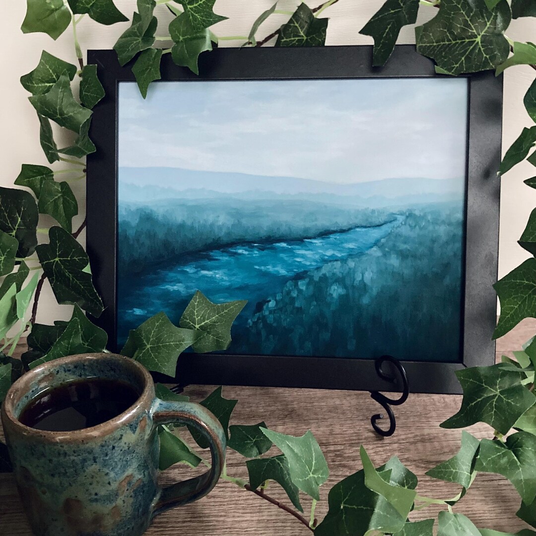 Spokane River | Small Acrylic Painting | Landscape Art | 4x6 or 8x10 ...