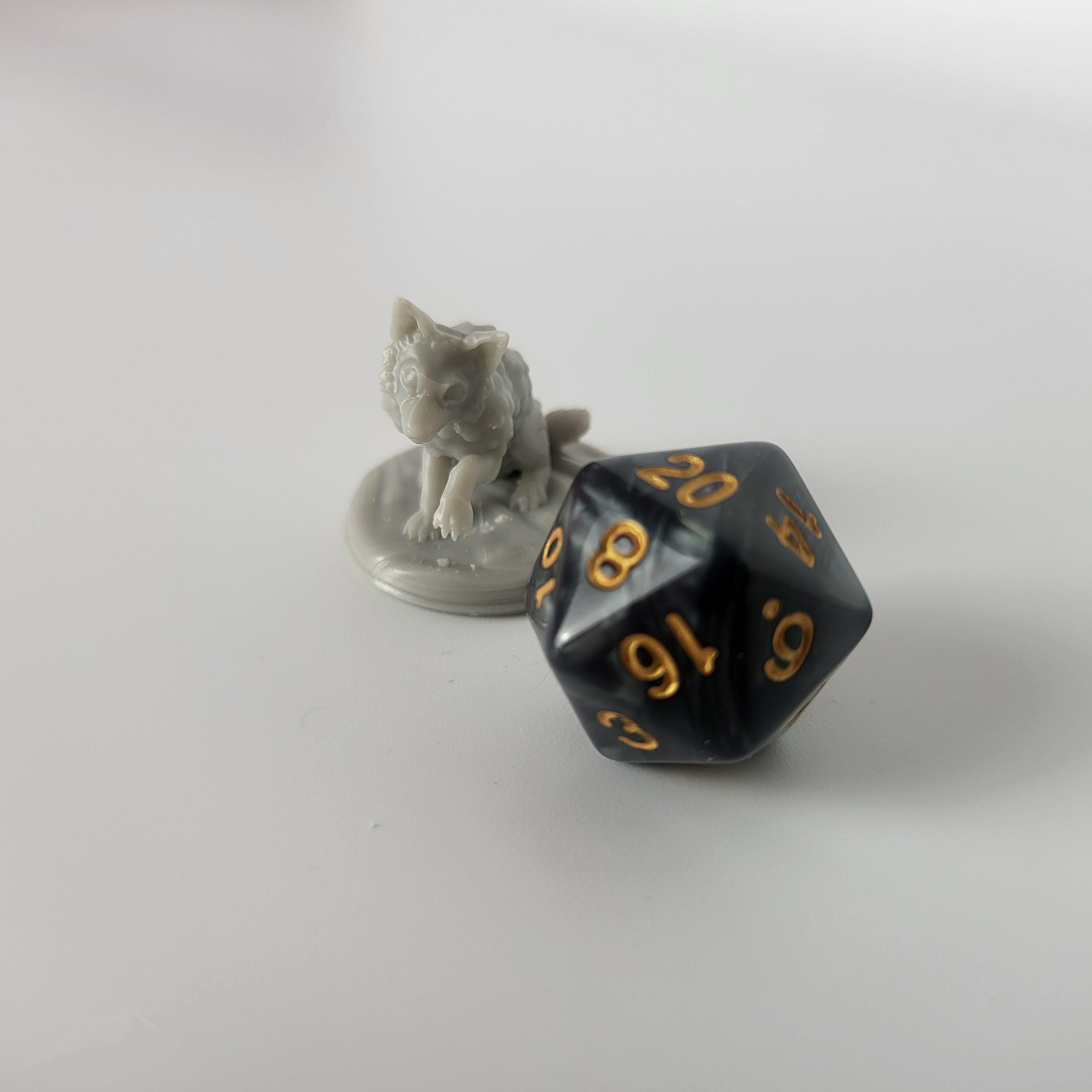 Dire Wolf Puppy Miniature for Tabletop Games - Pet - Familiar - Etsy