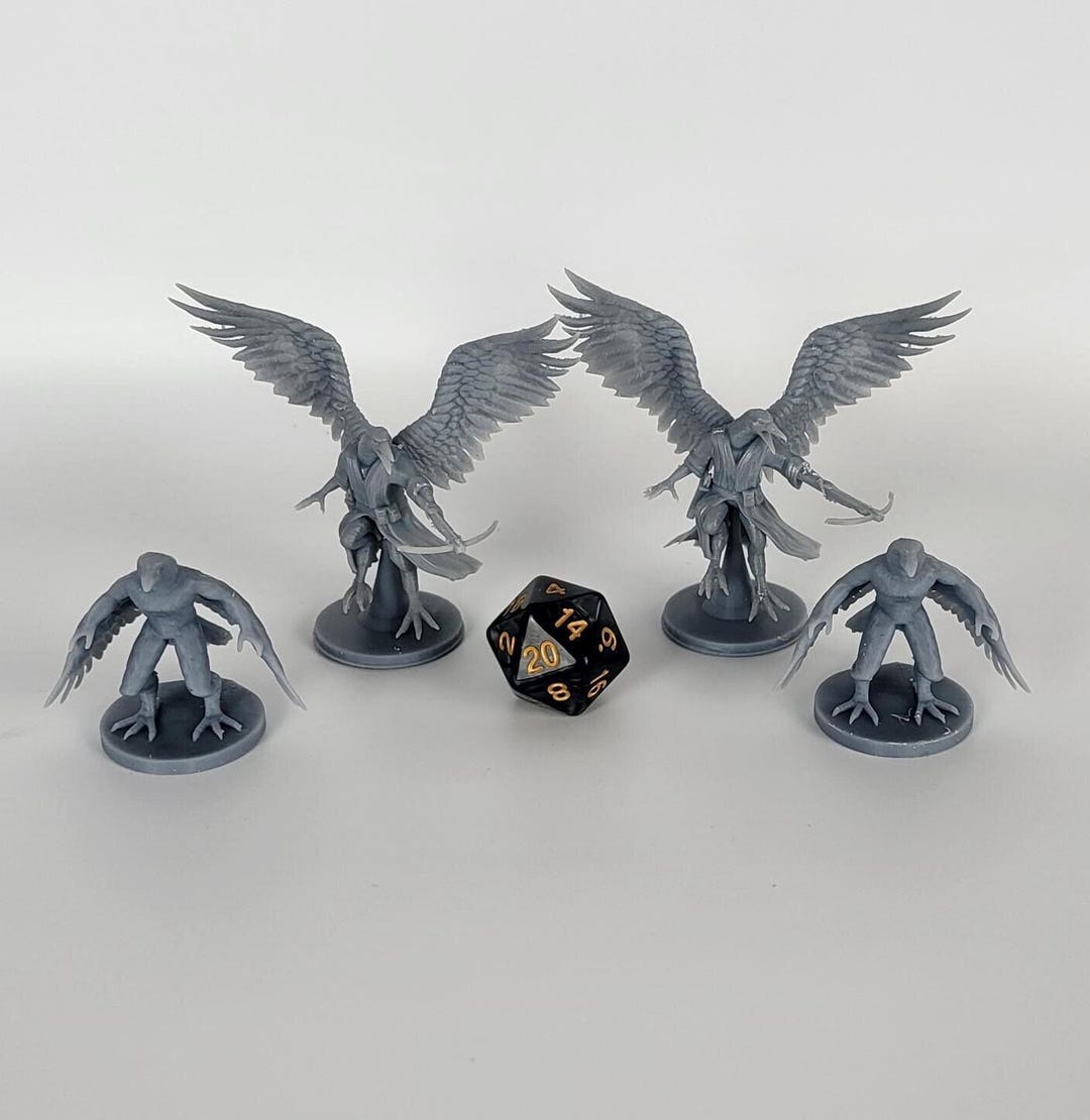 Wereraven Collection 4 Pack Lycanthropes for Tabletop Gaming - Etsy