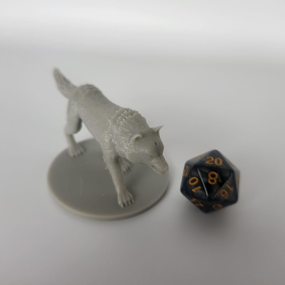 Dire Wolf Miniature - Etsy