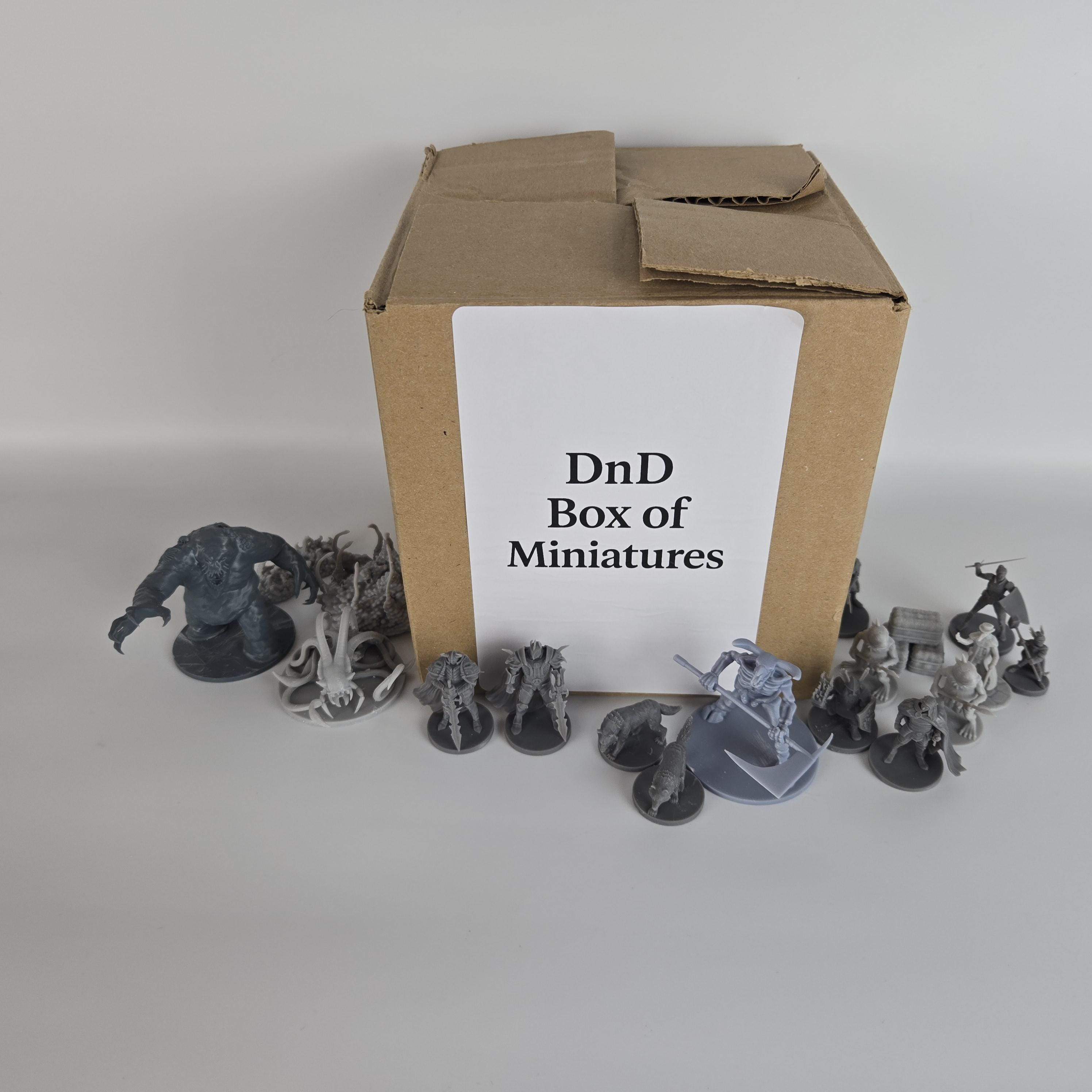 Dnd Box of Miniatures | 28mm–32mm Scale Resin Models Varying Sizes for D&D Tabletop Rpgs and ...