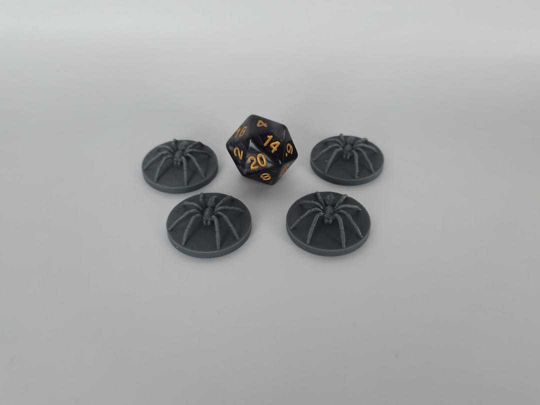 Giant Wolf Spider Pack 4 Pc Collection for Tabletop Gaming - Etsy