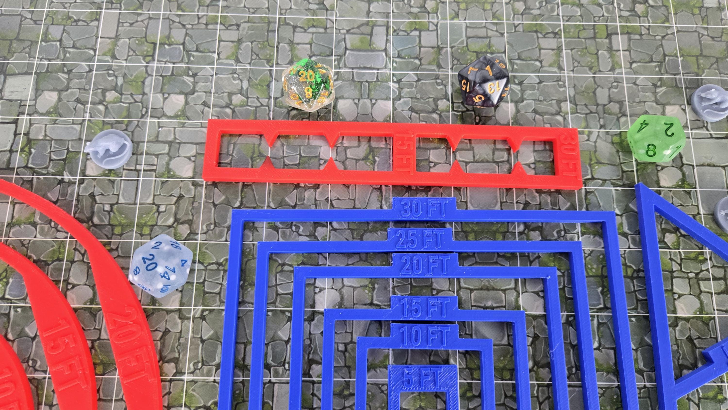 Dnd Spell Templates | 5e Area of Effect Stencils | Tabletop RPG Spell ...
