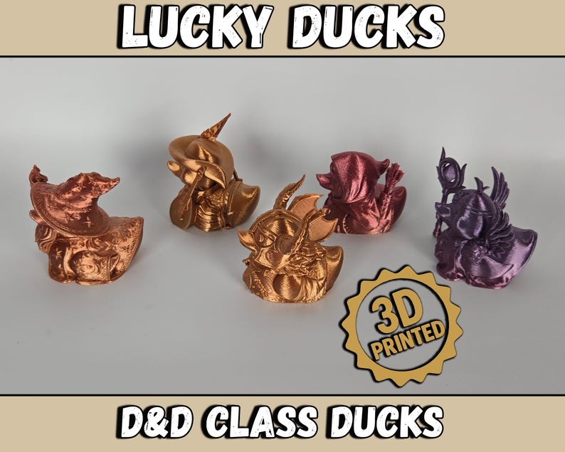 3D Printed D&D Class Ducks: Jeep/cruise Ducks - Fantasy RPG Gift - Etsy