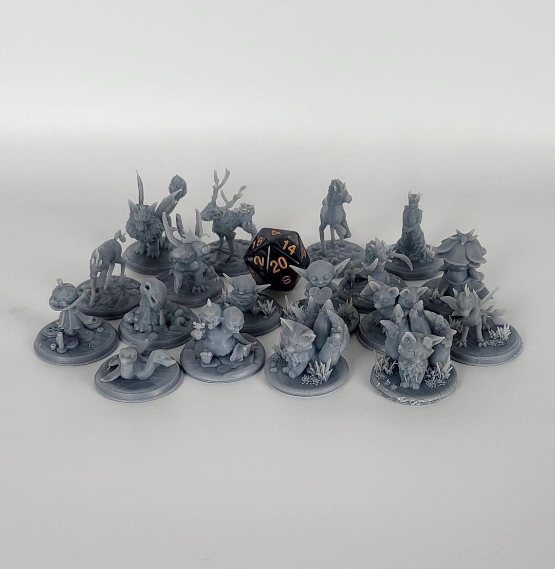 18 Baby Beasts Miniatures – Cute Dnd Creature Minis, Familiars, Fantasy ...