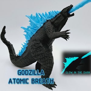 Godzilla Atomic Breath Action Figure Glows in the Dark Iconic Kaiju ...
