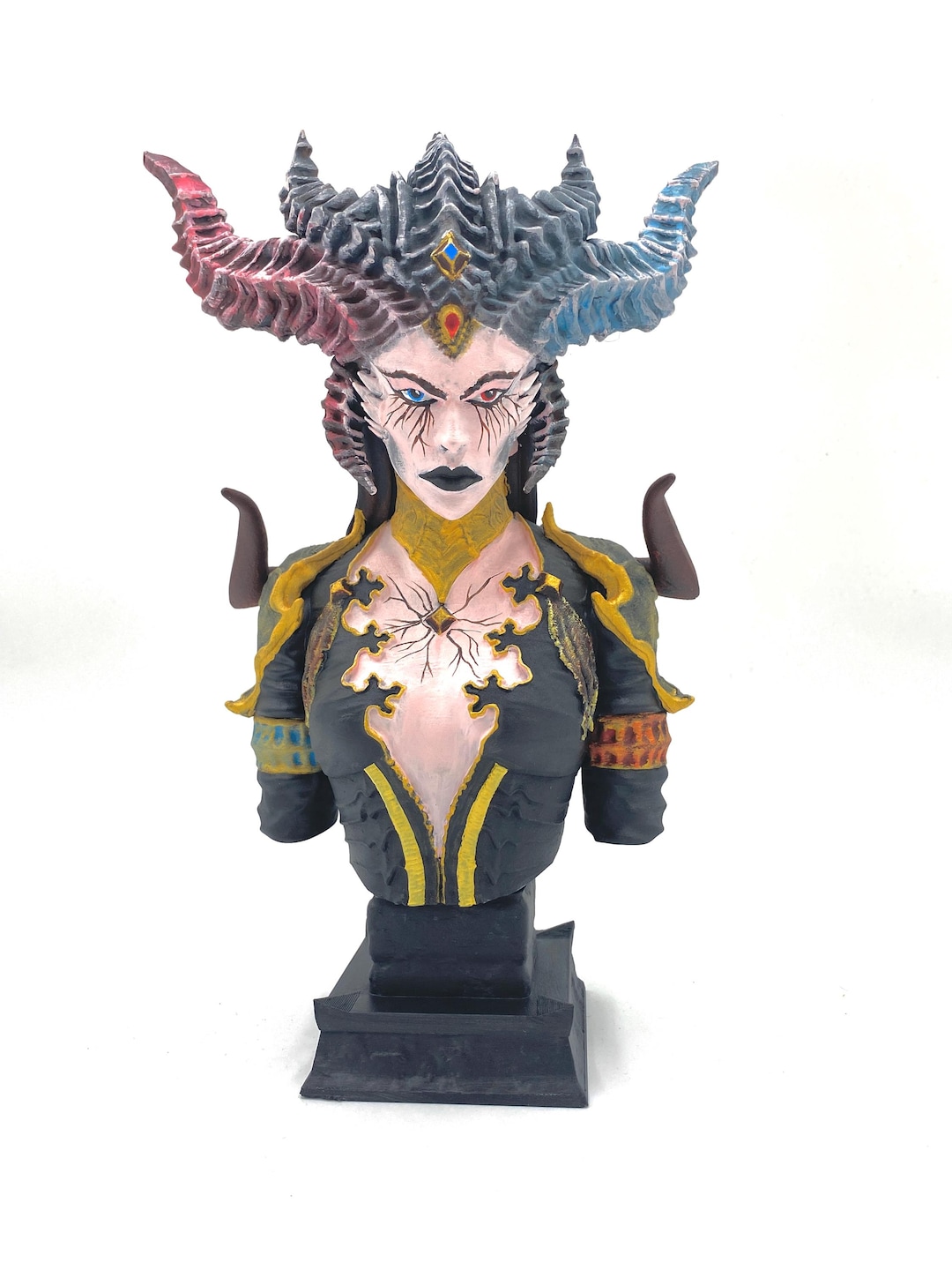 Handpainted Lilith Bust | Diablo Lilith Sculpture | 3D Printed Figure ...