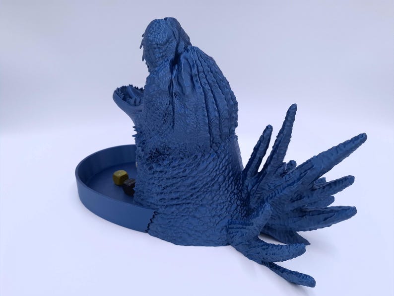 DND Dice Tower Godzilla Head | 3D Printed Godzille Dice Tower | Iconic ...