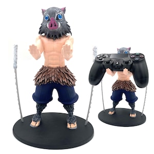 Demon Slayer Inosuke Controller Stand Hand Painted | Anime Controller ...