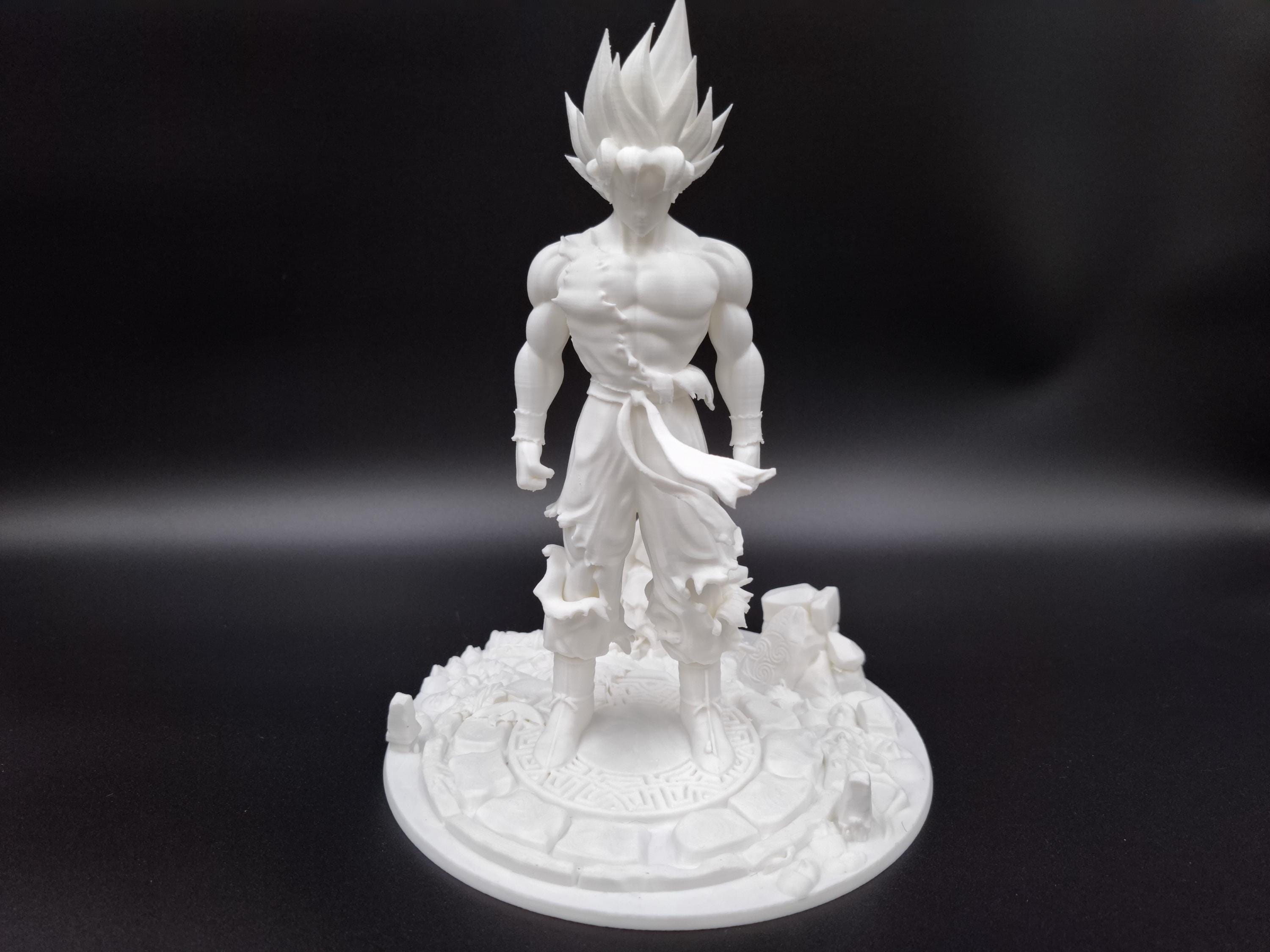 Handpainted Goku Sculpture Dragon Ball Anime Series Statue Perfect Gift ...