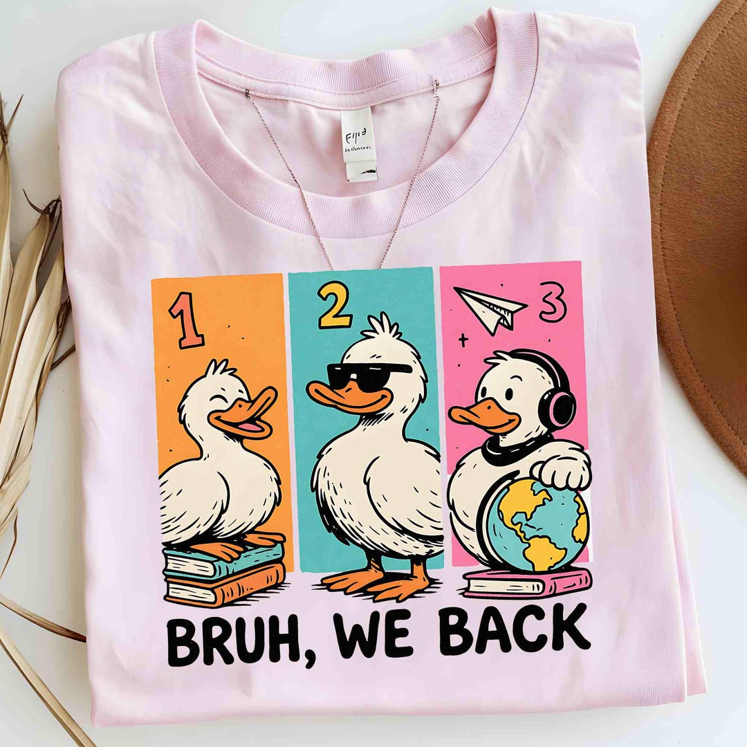 Goose Bruh We Back PNG, Silly Goose Back to School Png, Retro Goose ...