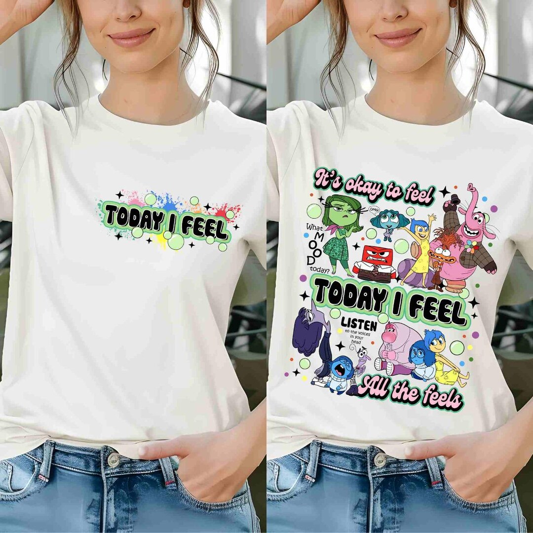 Inside Out PNG, It's Okay to Feel All the Feels Png, Inside Out Today I ...