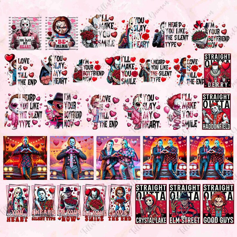 65+ Pink Killer Valentien Png, Horror Valentine Png, Horror Character ...