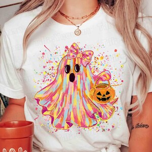 Preppy Ghost Png, Coquette Ghost Png, Ghouls Png, Halloween Png ...
