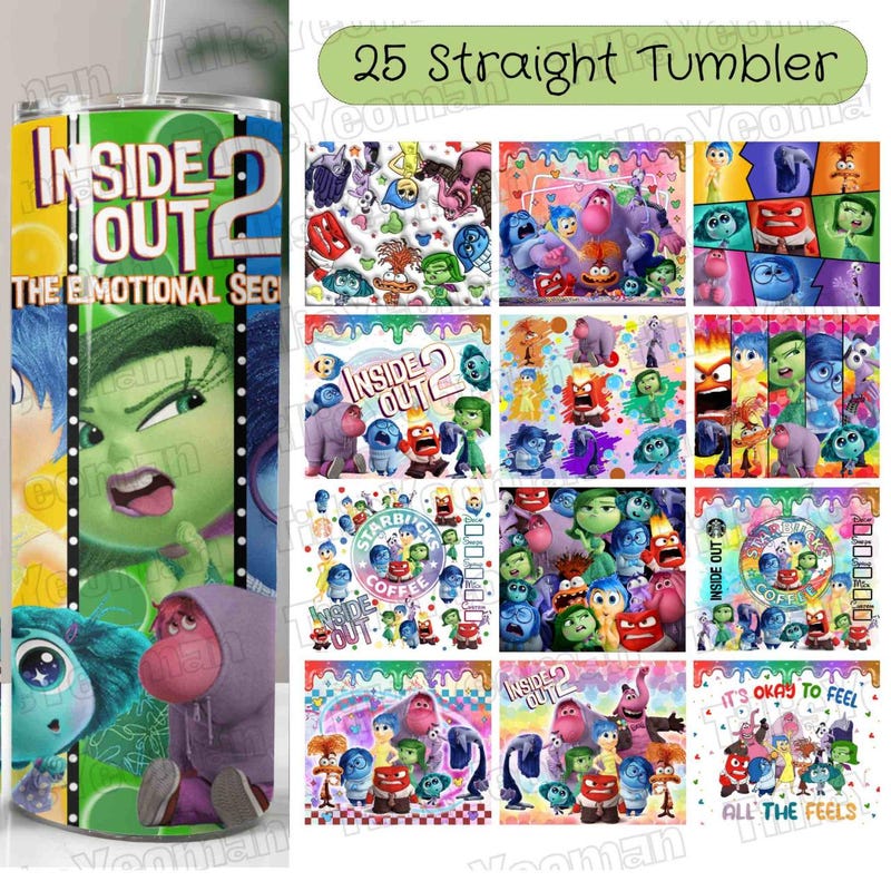 Inside Out Characters Clip Art - Etsy