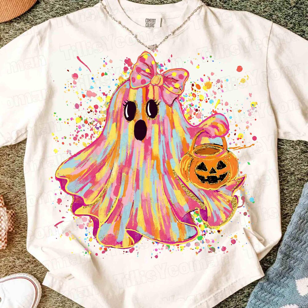 Preppy Ghost Png, Coquette Ghost Png, Ghouls Png, Halloween Png ...