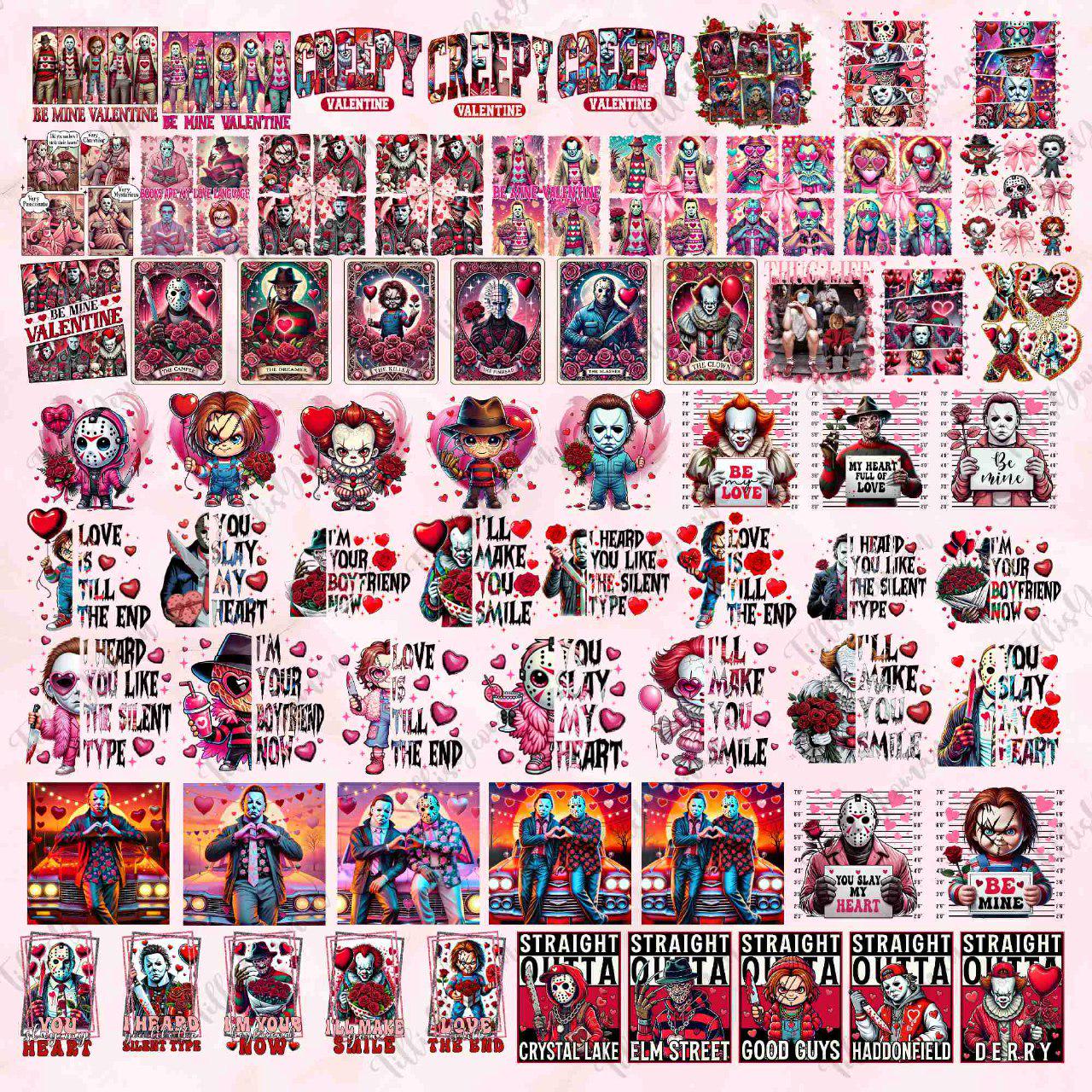 65+ Pink Killer Valentien Png, Horror Valentine Png, Horror Character ...