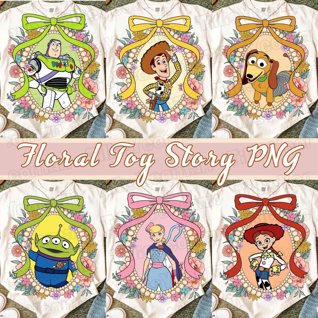 Toy Story Mirror Characters PNG Bundle, Family Vacation Png, Family ...