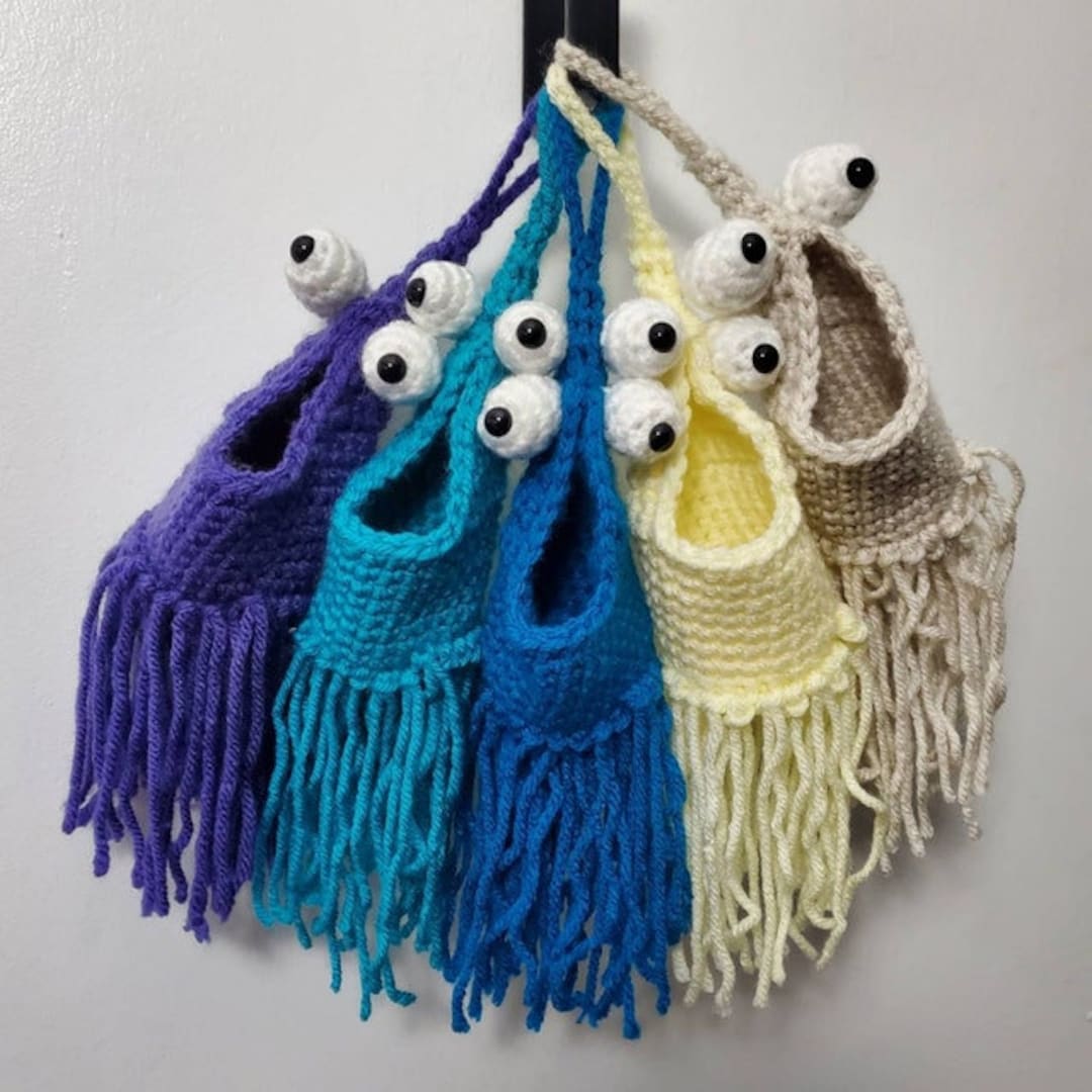 Crochet Hanging Yip Yip, CROCHET PATTERN for Mini Yip Yip , Car Hanger, Hanging Planter, Mini ...