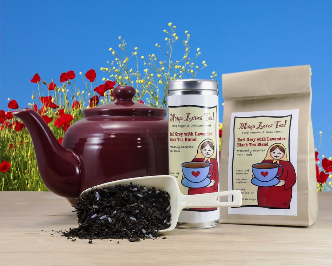 Organic Earl Grey Lavender Tea: Fair Trade Loose Leaf Blend - Etsy