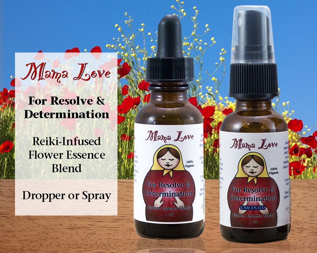 Resolve and Determination, Flower Essence Formula, Organic, Reiki ...