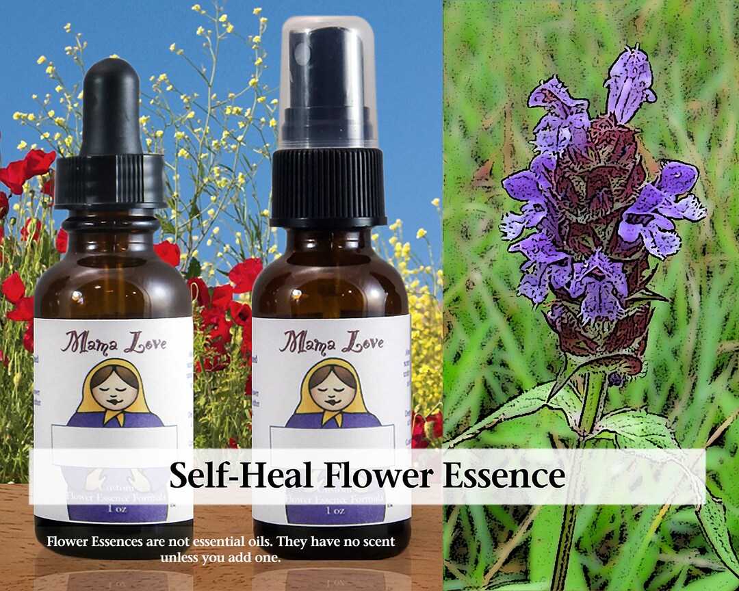 Self-heal Flower Essence, Dropper or Unscented Spray Aura Mist Self ...