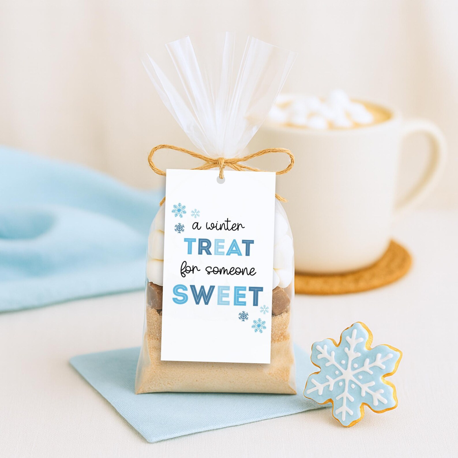 Winter Gift Tag Prinatble, A Winter Treat for Someone Sweet Tag ...