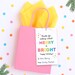 Christmas Teacher Gift Tag, Thanks for Making School Merry and Bright ...