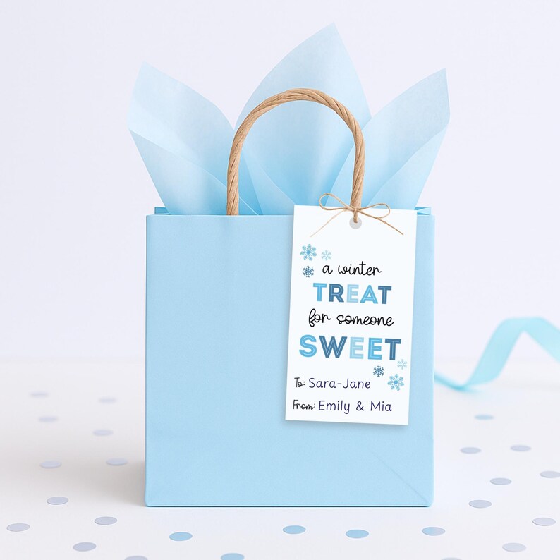 Winter Gift Tag Prinatble, A Winter Treat for Someone Sweet Tag ...