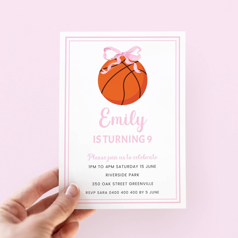 Basketball Invites - Etsy