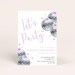 Disco Birthday Invitation Purple, Editable Purple Disco Birthday Invite ...