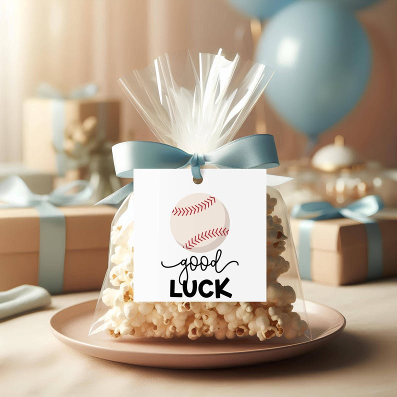 Baseball Good Luck Tag, Instant Download Baseball Tag Printable ...